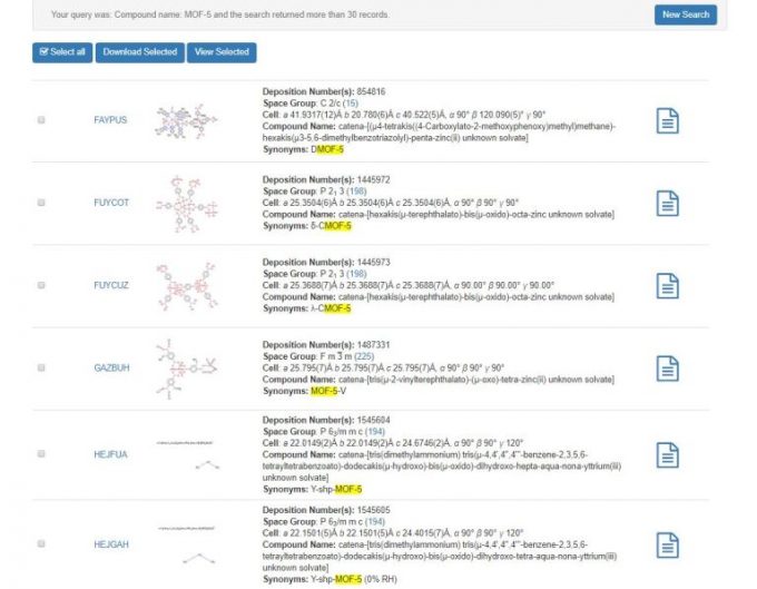 免费的晶体数据登录・搜索网站（Access Structures&Deposit Structures） | 化学空间 Chem-Station