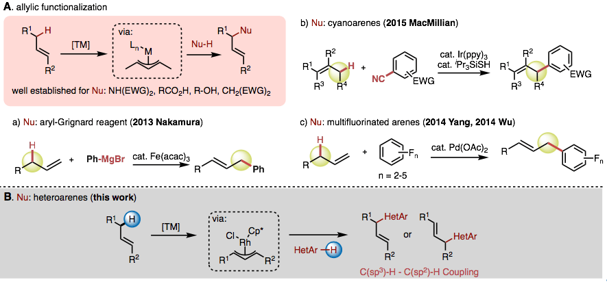 Angew. Chem., Int. Ed. 烯丙基C(Sp3)-H键的直接杂芳基化 | 化学空间 Chem-Station