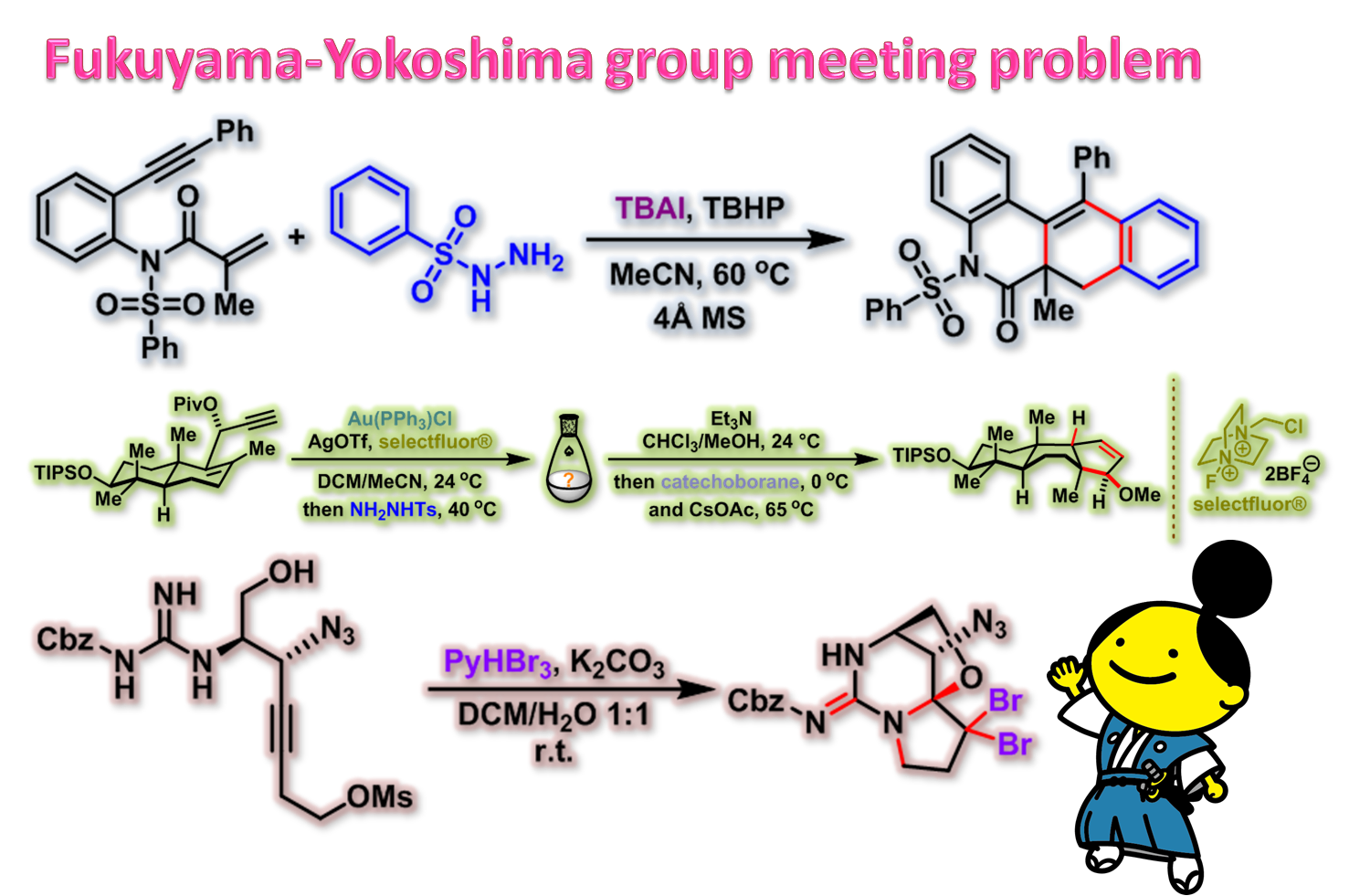Fukuyama-Yokoshima group meeting problem 11 | 化学空间 Chem-Station