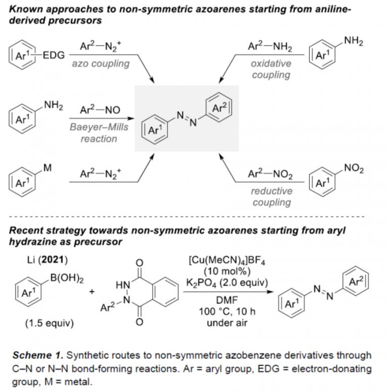 Angew：非对称偶氮芳香化合物的合成方法学研究 | 化学空间 Chem-Station