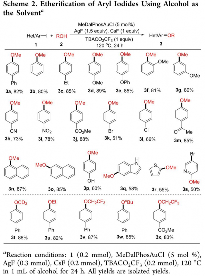 ACS Catal. ：金催化的C-O交叉偶联反应方法学研究 | 化学空间 Chem-Station