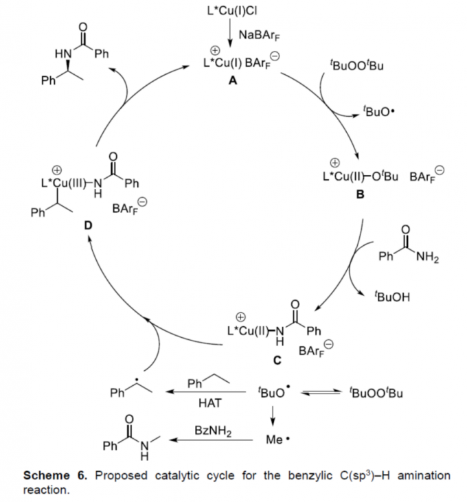 Angew：分子间对映选择性苄基C(sp3)-H胺化反应方法学研究 | 化学空间 Chem-Station