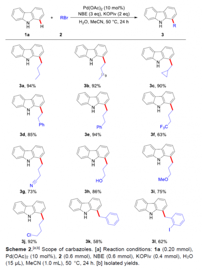 Angew：咔唑衍生物的位点选择性C-H官能团化反应方法学研究 | 化学空间 Chem-Station