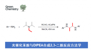 Green Chem.：光催化苯胺与DIPEA合成2,3-二胺反应方法学 | 化学空间 Chem-Station