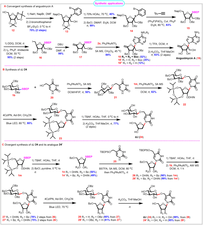 Nat Commun∣江西师范大学/江南大学孙建松团队 基于邻（叔丁基乙炔基）苯硫苷（BEPTs）策略直接高效合成核苷 | 化学空间 Chem ...